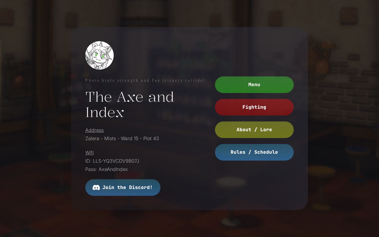 The Axe and Index